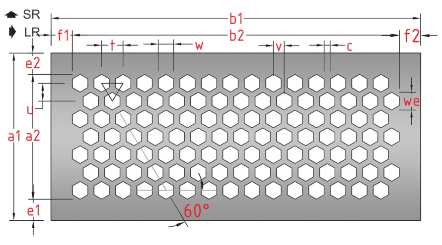 Hexagonal holes - Perfom